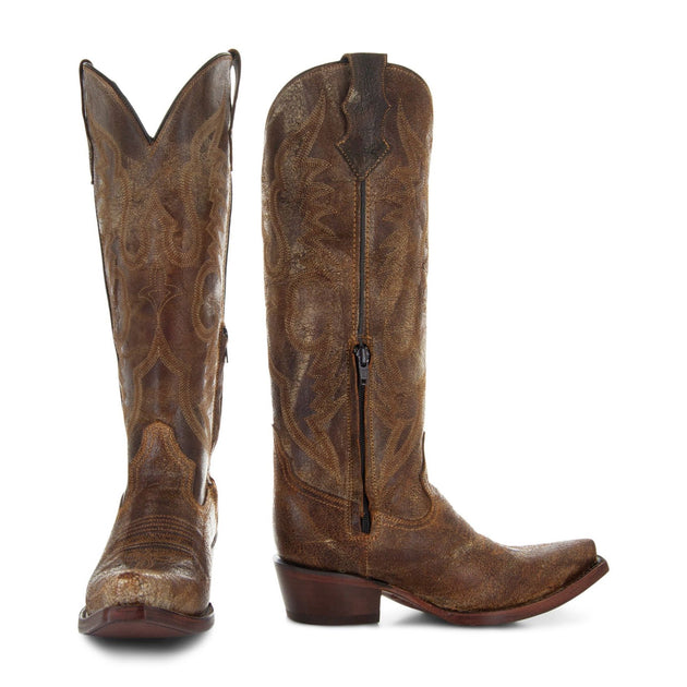 Soto Boots Tall Tan Leather Womens Cowgirl Boots M1003 | Soto Boots